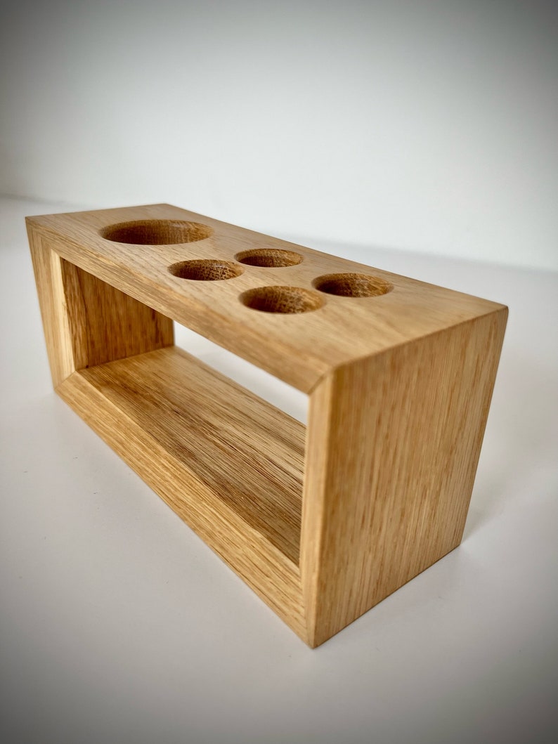 Wooden Toothbrush and Toothpaste Holder Wooden Electric Toothbrush ...