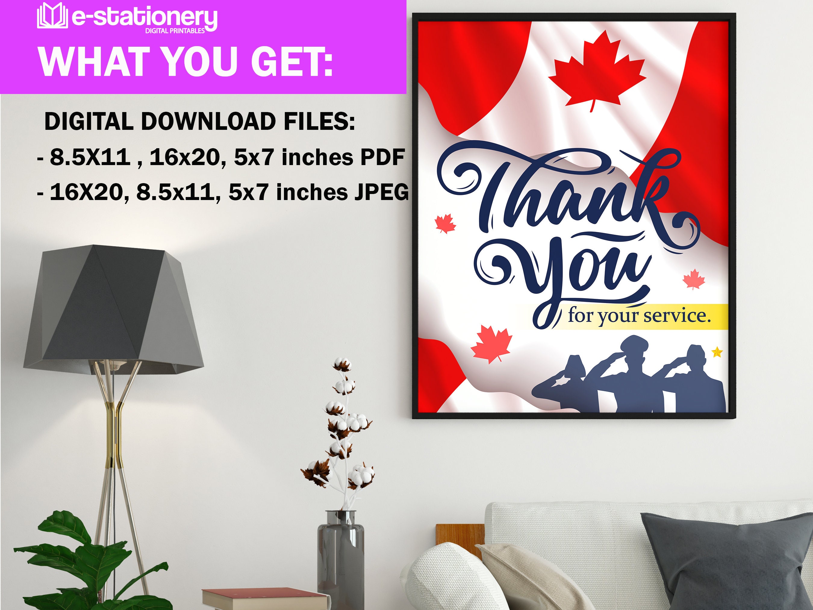 Canadian Military Remembrance Day Art Gift Dad, Mom, Brother, Thank You ...