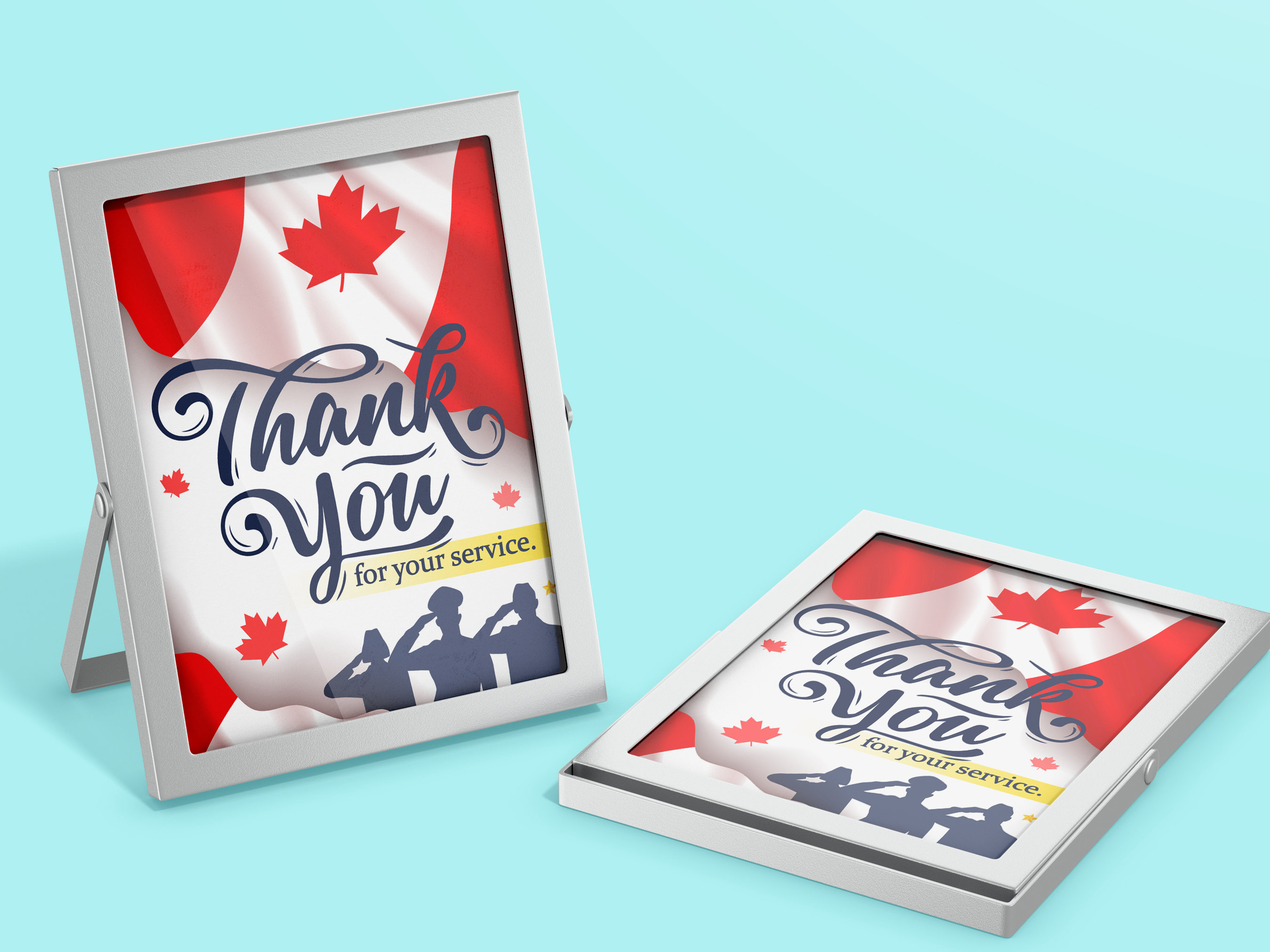 Canadian Military Remembrance Day Art Gift Dad, Mom, Brother, Thank You ...