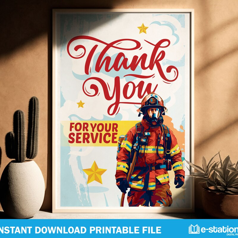 Fireman Thank You - Etsy