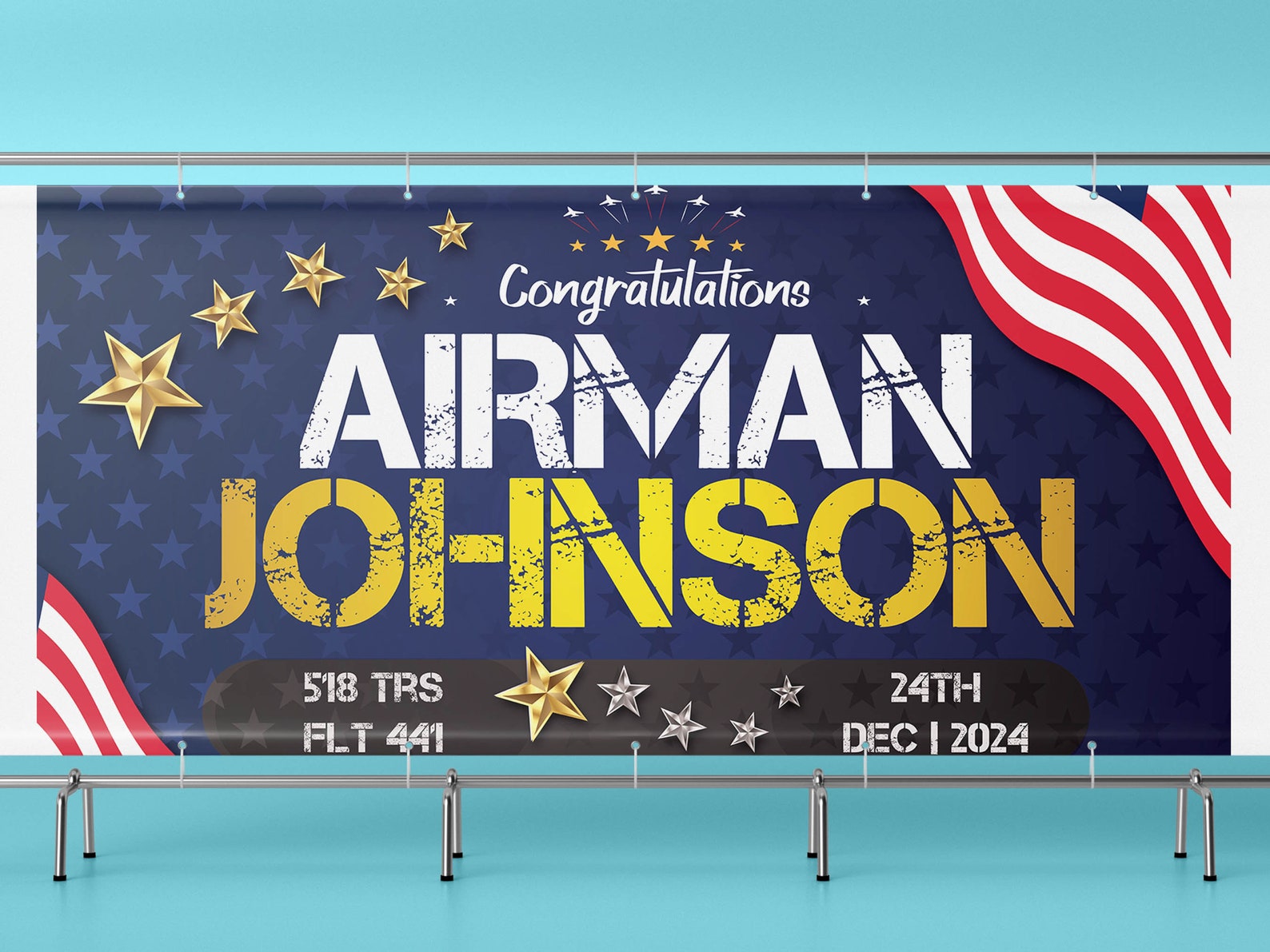 Air Force Graduation Banner, Diy Digital File, U.S. Air Force Banner ...