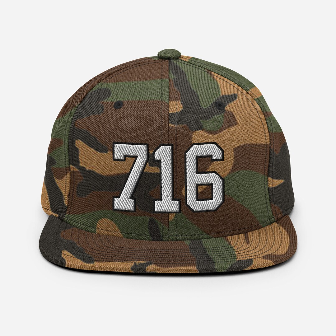 716 Snapback Hat, Camo - Buffalo Football Style - Etsy