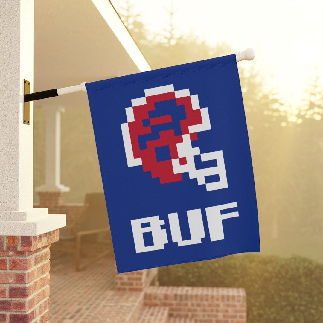 House Flag 8 Bit Buffalo Football - 24.5 X 32 - Etsy