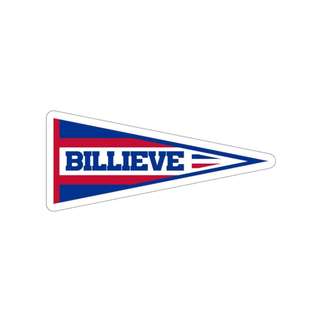 Vinyl Sticker Billieve Buffalo Football Pennant - Etsy