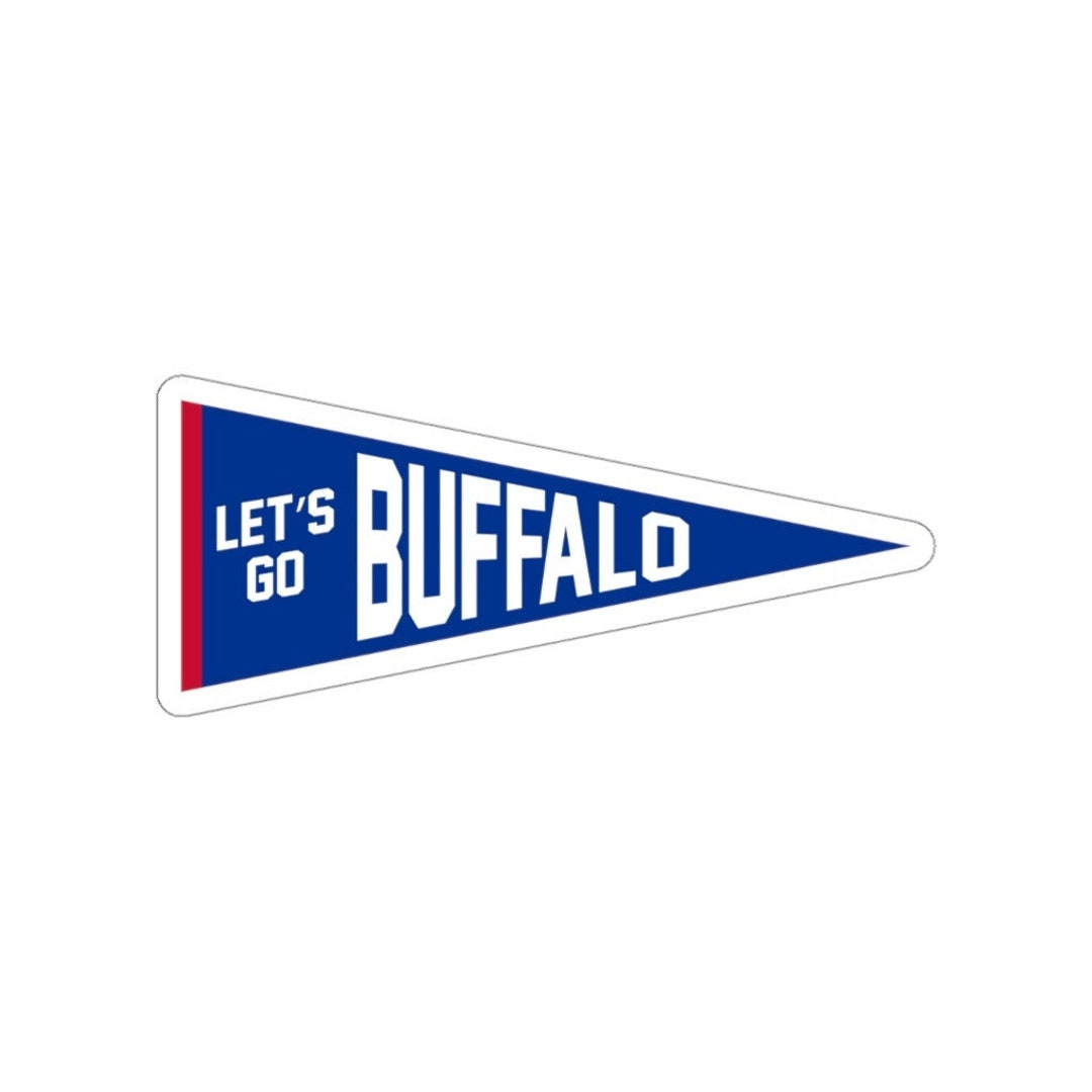 Vinyl Sticker Let's Go Buffalo Football Pennant - Etsy