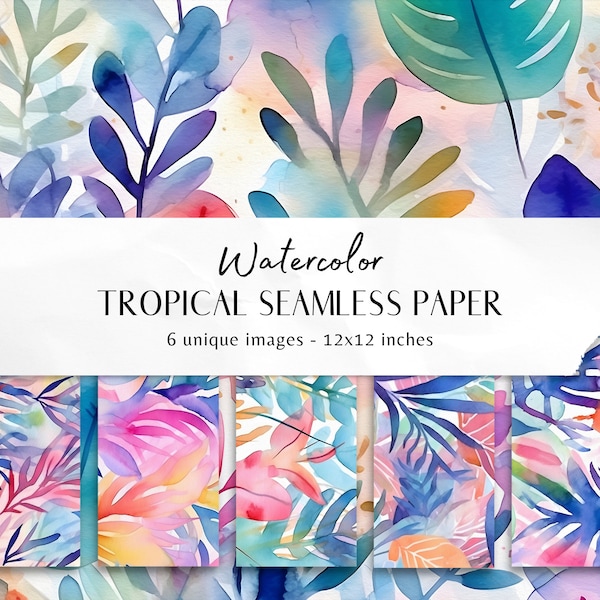 Tropical Jungle Wallpaper - Etsy
