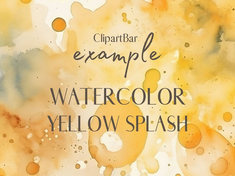 8 Yellow Orange Beige Watercolor Digital Paper, Free Commercial Use ...