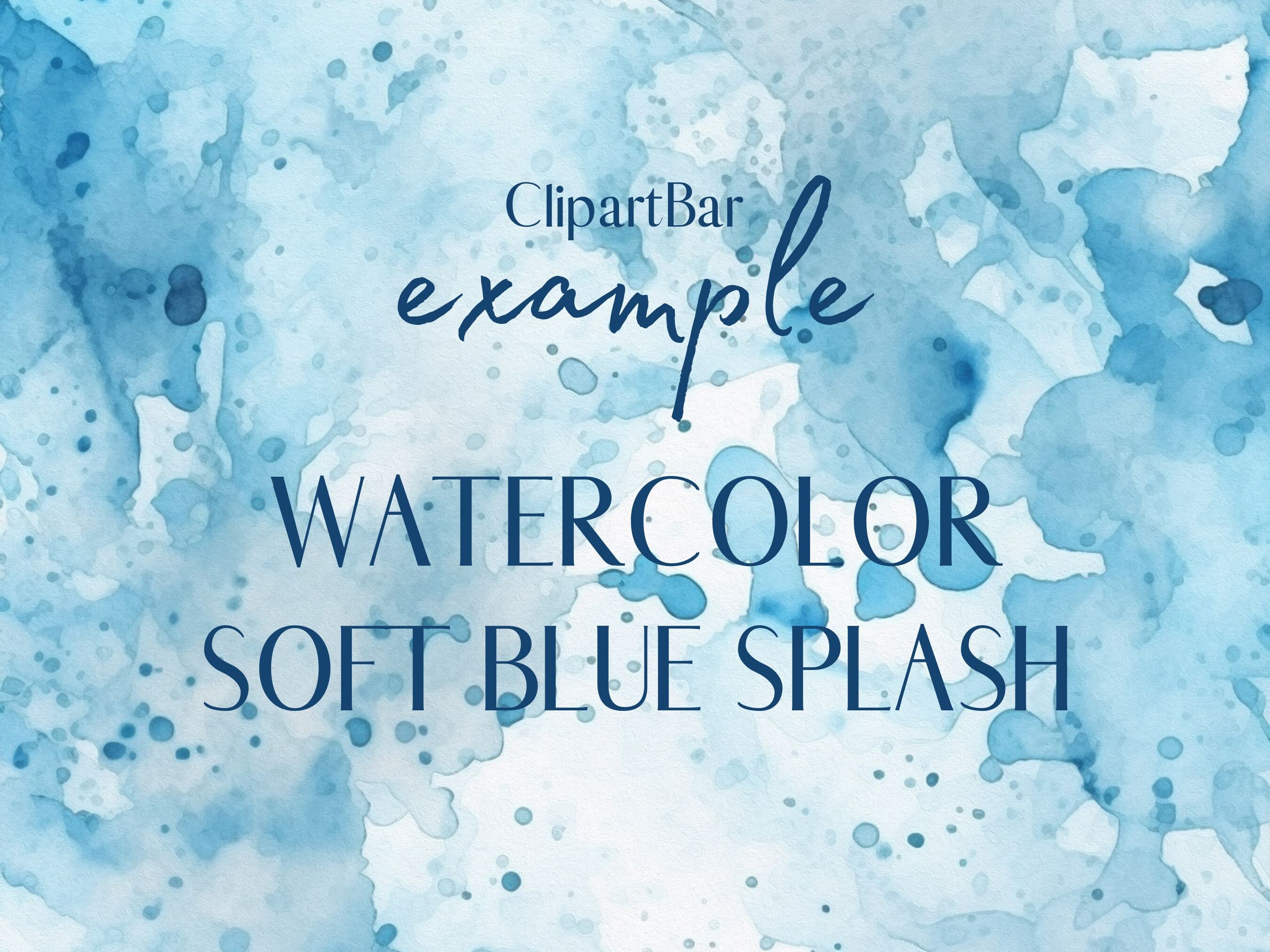 8 Soft Blue Watercolor Background Clipart, Watercolour Digital Paper ...
