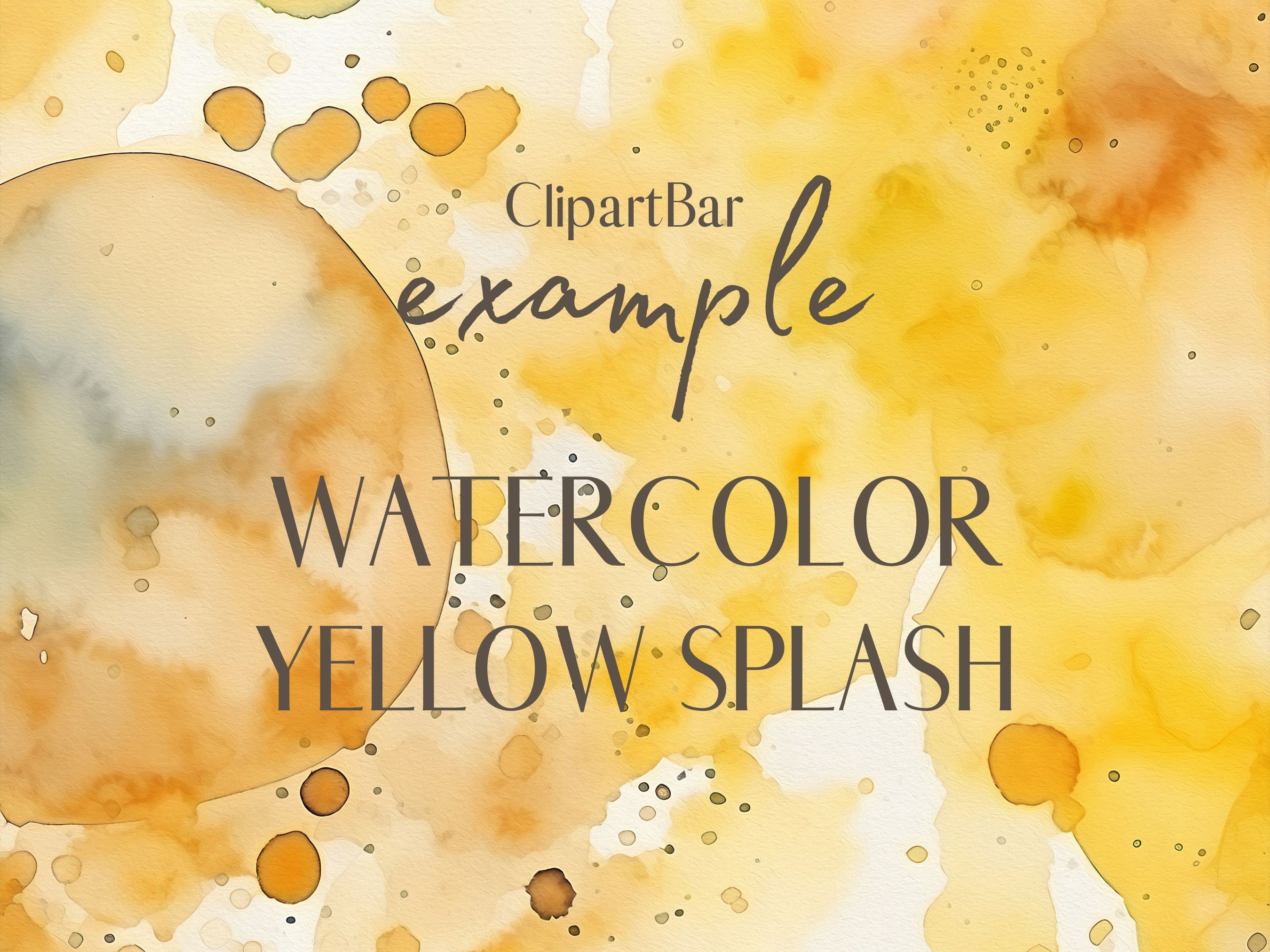 8 Yellow Orange Beige Watercolor Digital Paper, Free Commercial Use ...