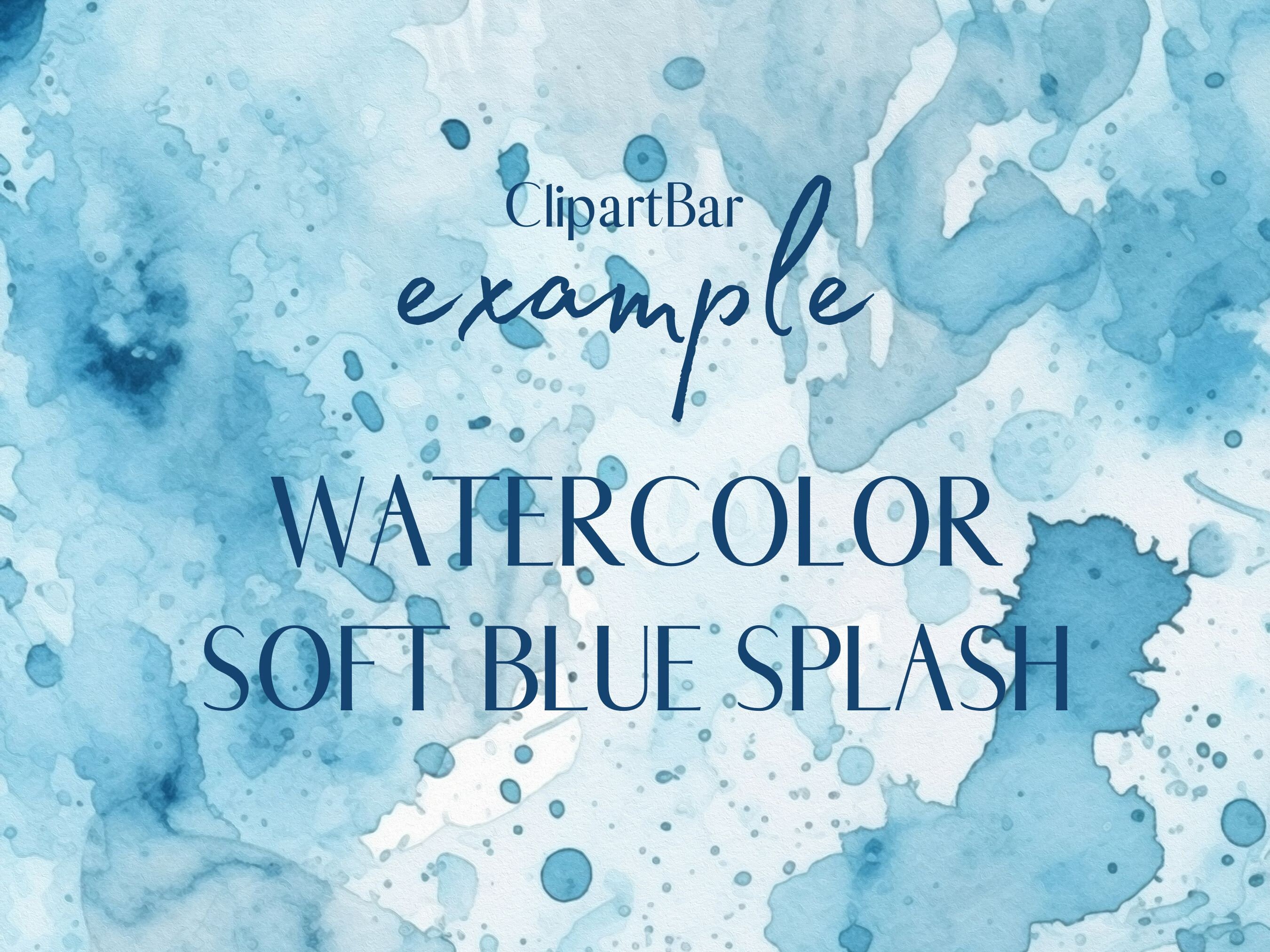 8 Soft Blue Watercolor Background Clipart, Watercolour Digital Paper ...