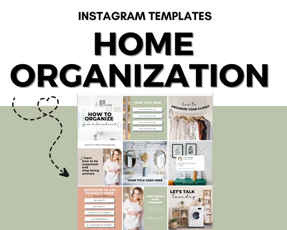 Instagram Posts for Home Organization 30 Instagram Templates - Etsy