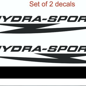 2x Hydra-sports Decals Stickers Boat Hull Marine Grade Vinyl Vector ...