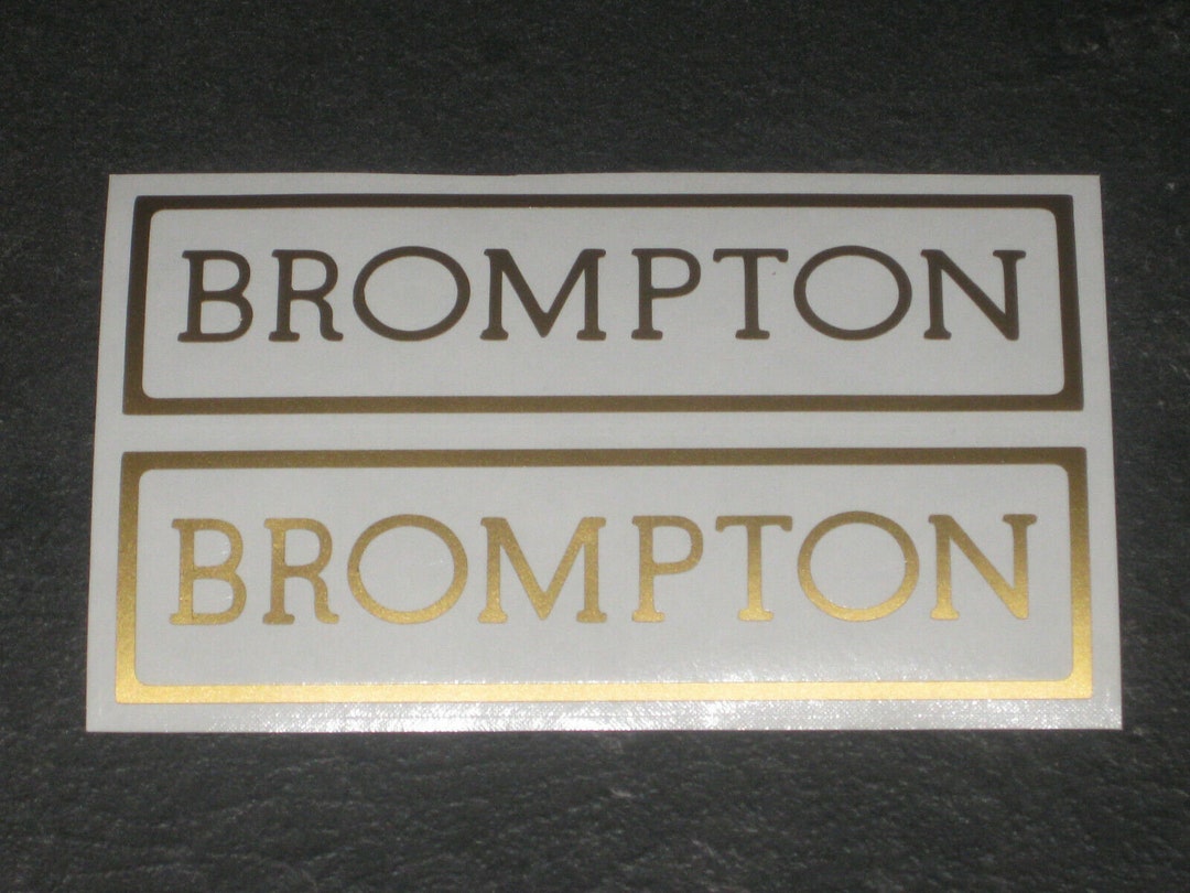 Brompton Decals: 2x Vinyl Frame Stickers - Etsy