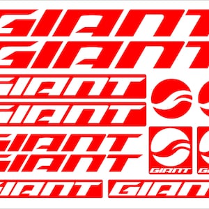 Giant Stickers Vinyl Decals Stencil Graphics Frame Bicycle Emblem ...
