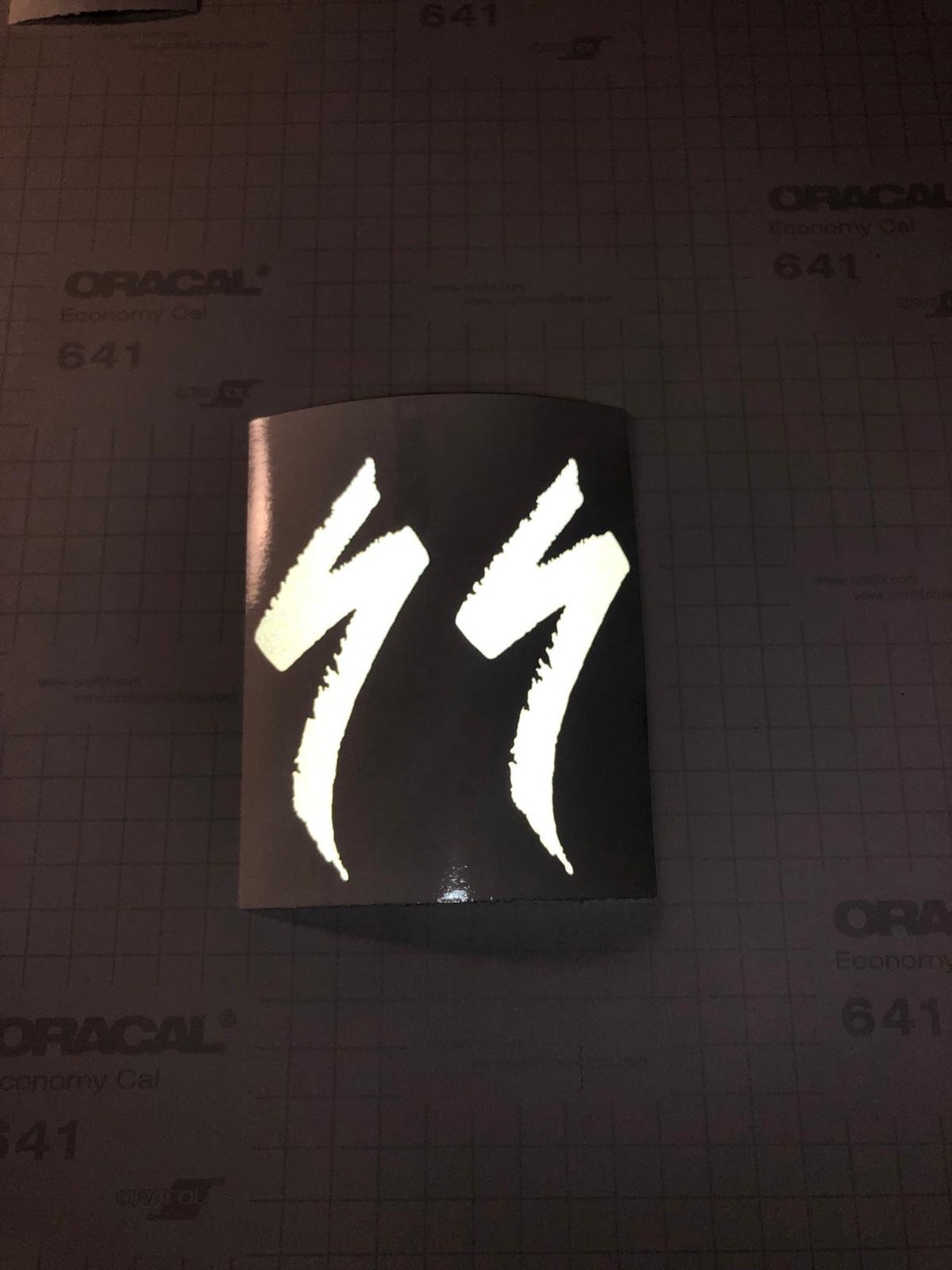 2x Specialized S-works REFLECTIVE Vinyl Front Logo Decals Stickers ...