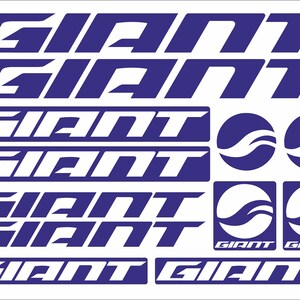 Giant Stickers Vinyl Decals Stencil Graphics Frame Bicycle Emblem ...