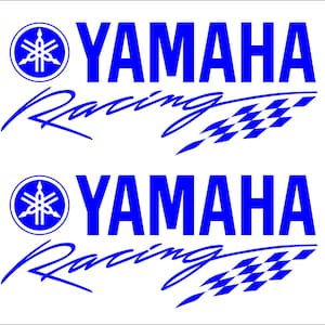 2x Yamaha Racing Decals Stickers for Motorcycle Fairing or Fuel Tank ...