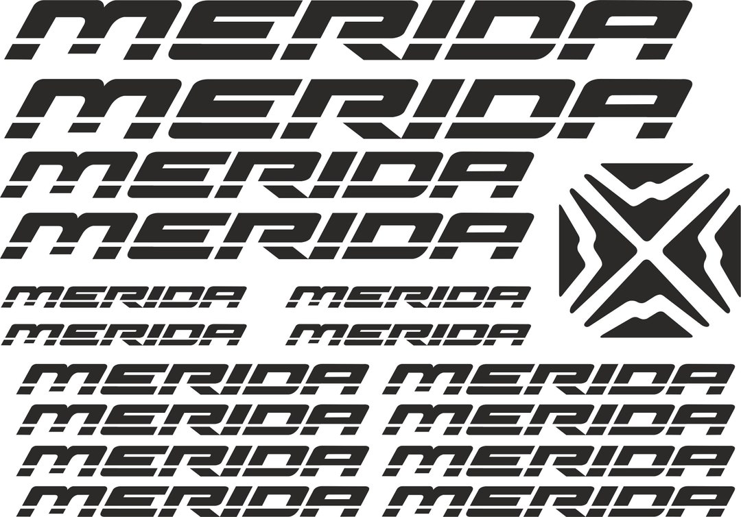 Merida Bicycle Frame Decals Stickers Set Graphic Adhesive Set Vinyl ...