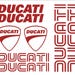 8x Ducati Stickers Decals for Helmet or Motorcycle Fuel Tank Fairing ...