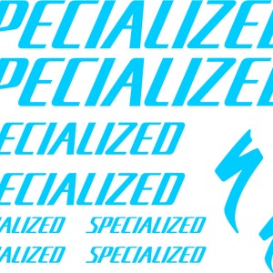 Specialized Stickers Decals Vinyl Frame Bicycle Mtb Road Bike Black ...