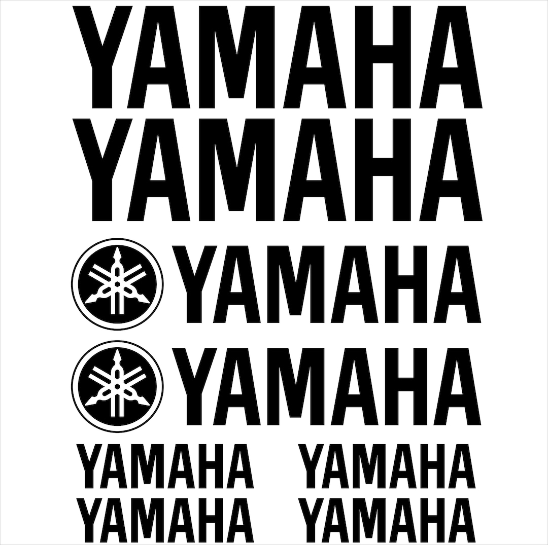 Yamaha Decals Stickers Set for Outboard or Motorcycle. - Etsy