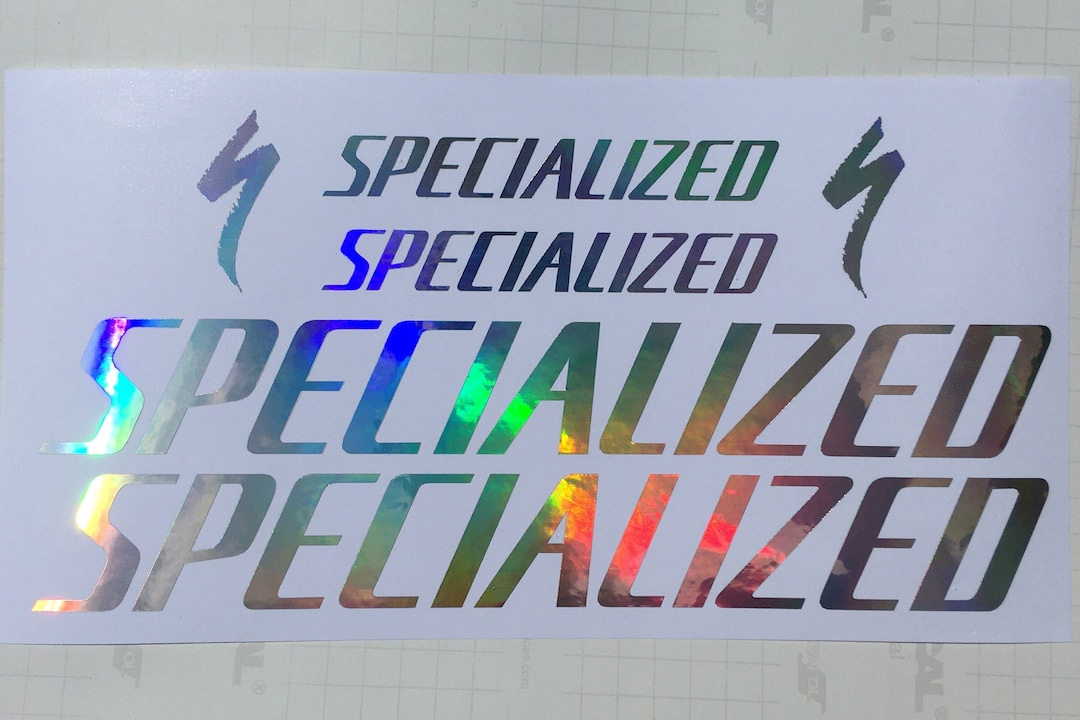 Specialized Iridescent Chrome Stickers Decals Vinyl Graphics Frame ...