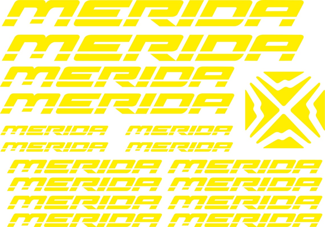 Merida Bicycle Frame Decals Stickers Set Graphic Adhesive Set Vinyl ...