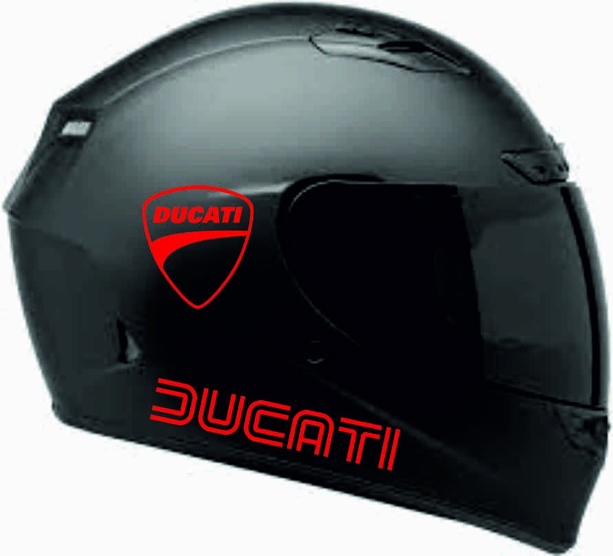 4x Ducati Retro Logo Stickers Decals for Helmet or Bike. - Etsy