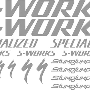 S-works Specialized Stumpjumper Matte Gold Decals Stickers Bicycle ...