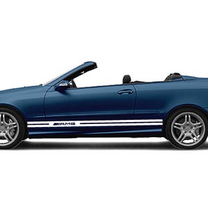Mercedes CLK W209 W208 AMG Rocker Panel Stripes Decals Stickers for ...