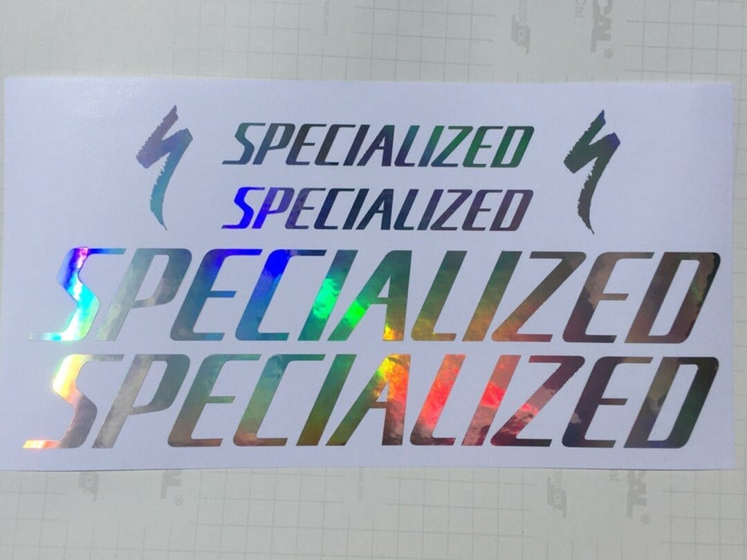 Specialized Iridescent Chrome Oil Slick Replacement Stickers Decals ...