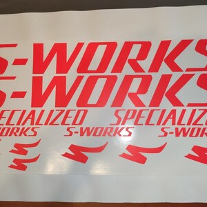 S-works Decals Stickers Iridescent Chrome Specialized Frame - Etsy