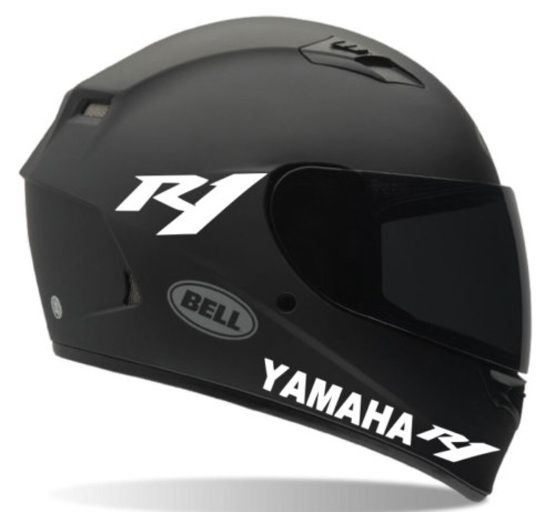 2x Yamaha R1 Biker Helmet Decals Stickers for Helmet or Bike. - Etsy
