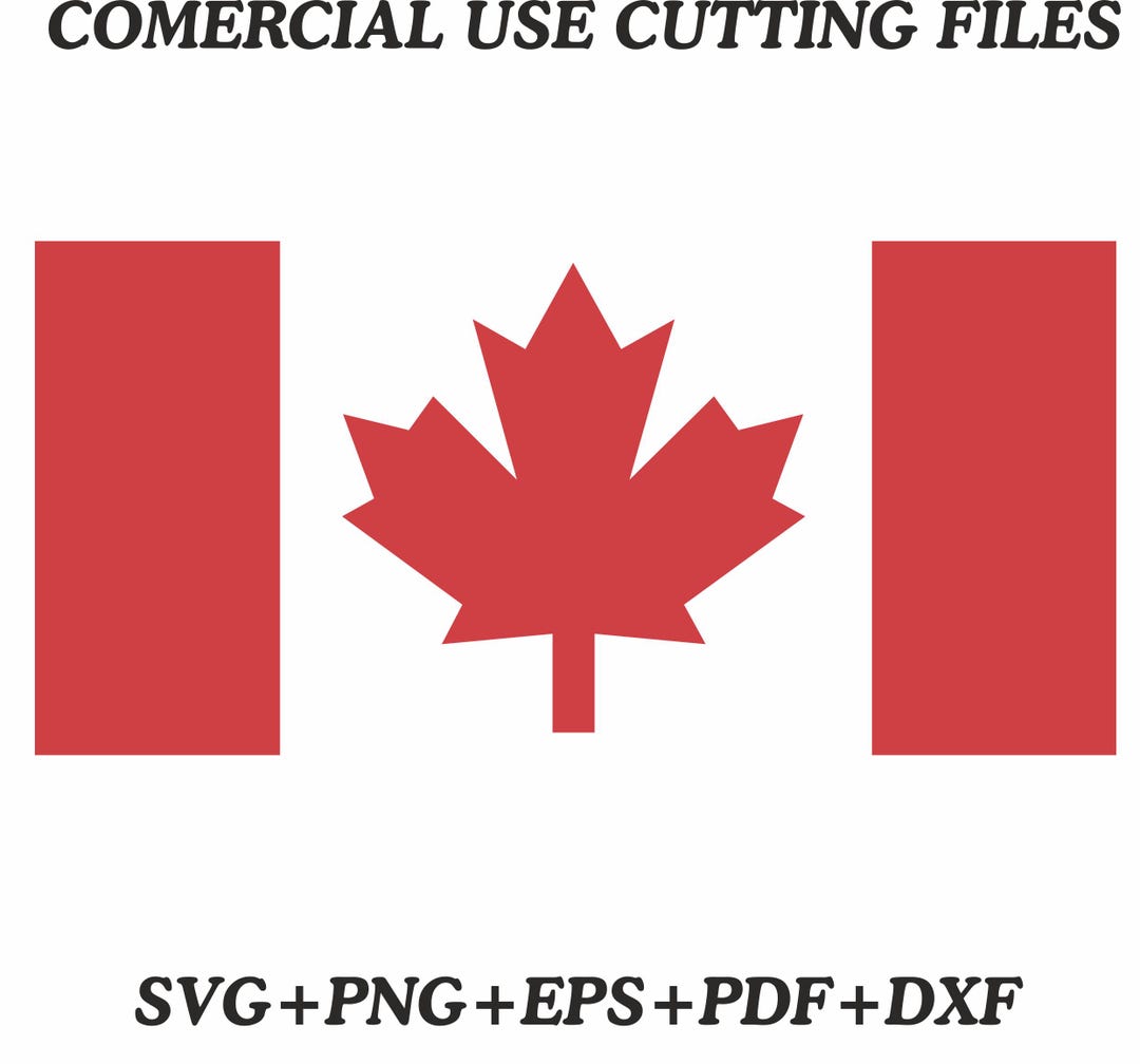 Canada Flag SVG – Vector Cut File (PDF, PNG) - Etsy