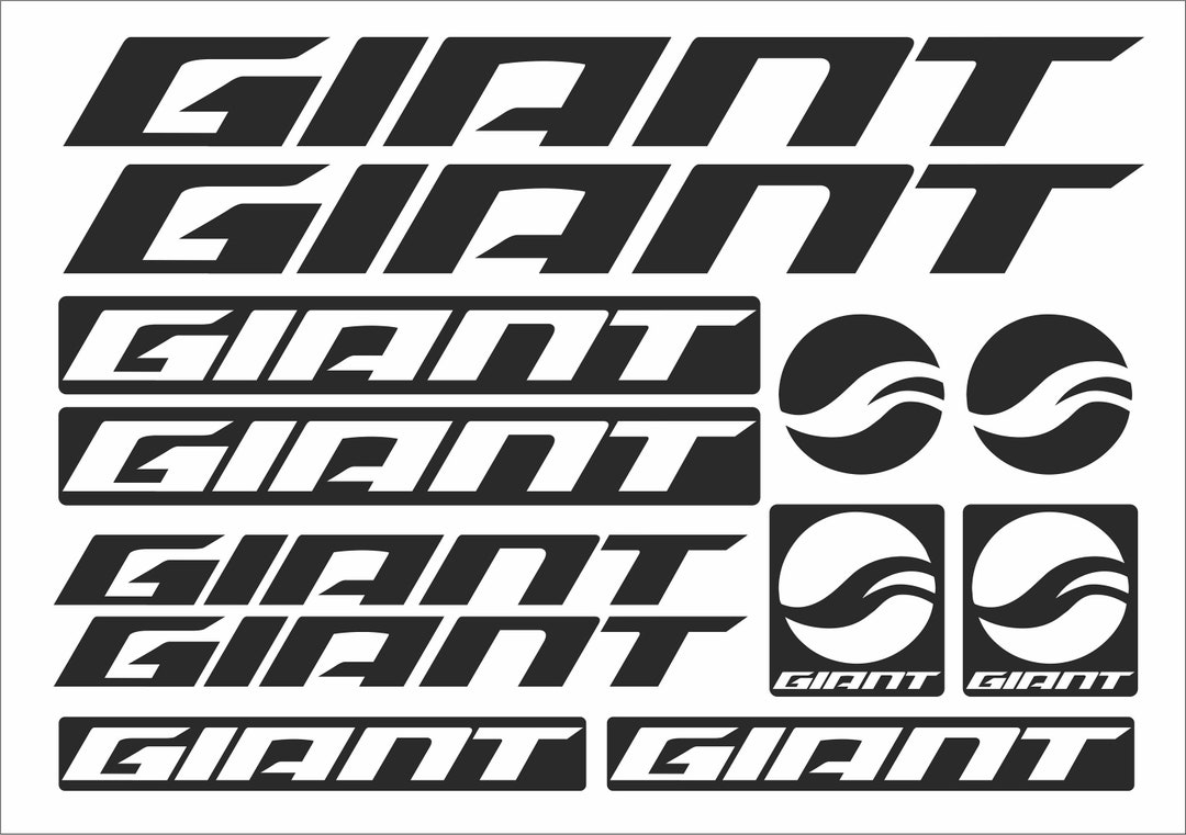 Giant Stickers Vinyl Decals Stencil Graphics Frame Bicycle Emblem ...