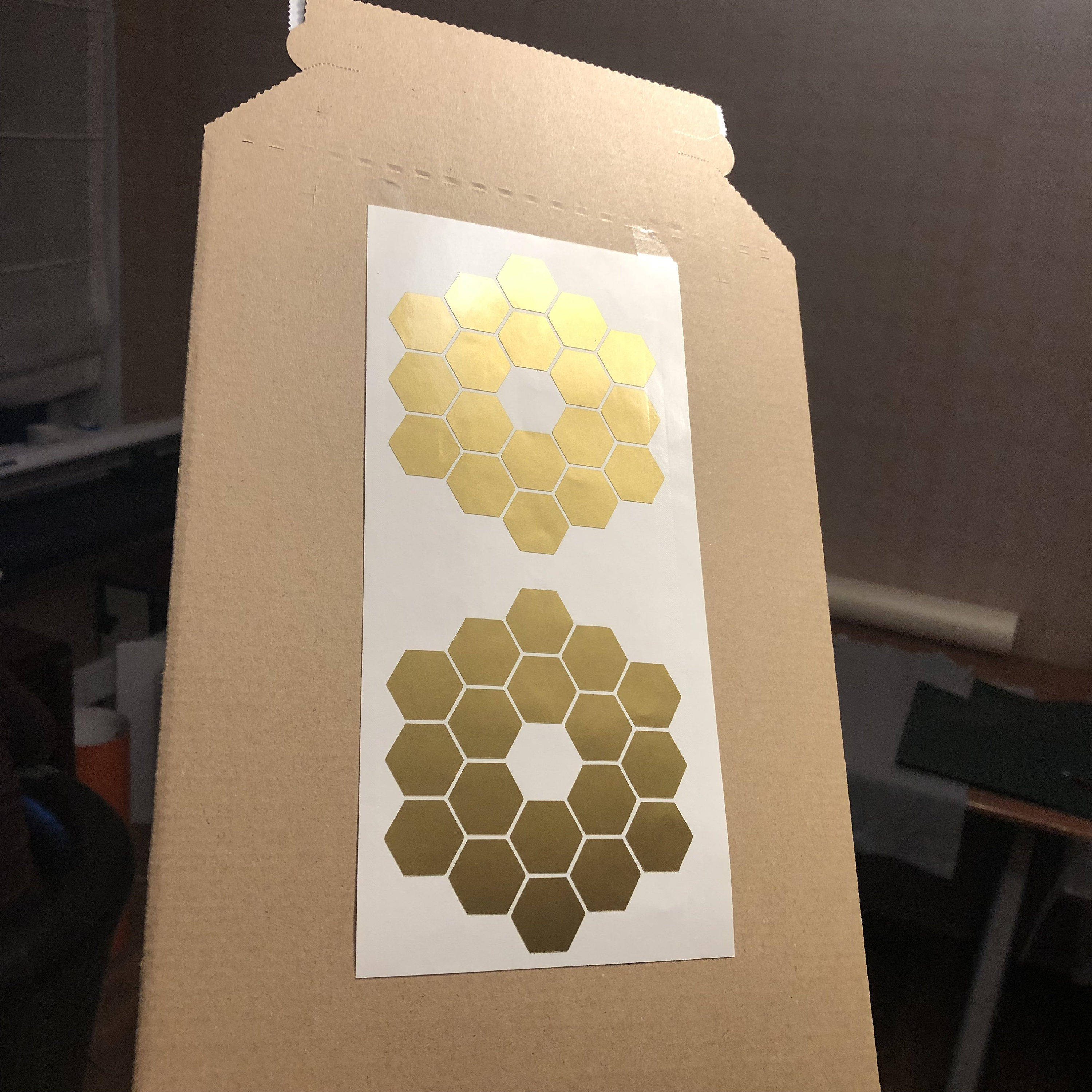 2x James Webb Space Telescope Gold Decals Stickers Size - Etsy