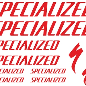 Specialized Stickers Decals Vinyl Frame Bicycle Mtb Road Bike Black ...