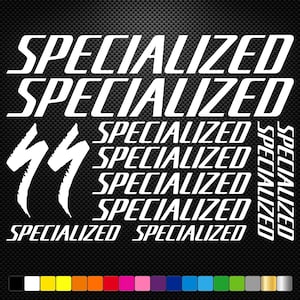12x Specialized Stickers Decals Vinyl for Kids Junior Frame Bicycle Mtb ...