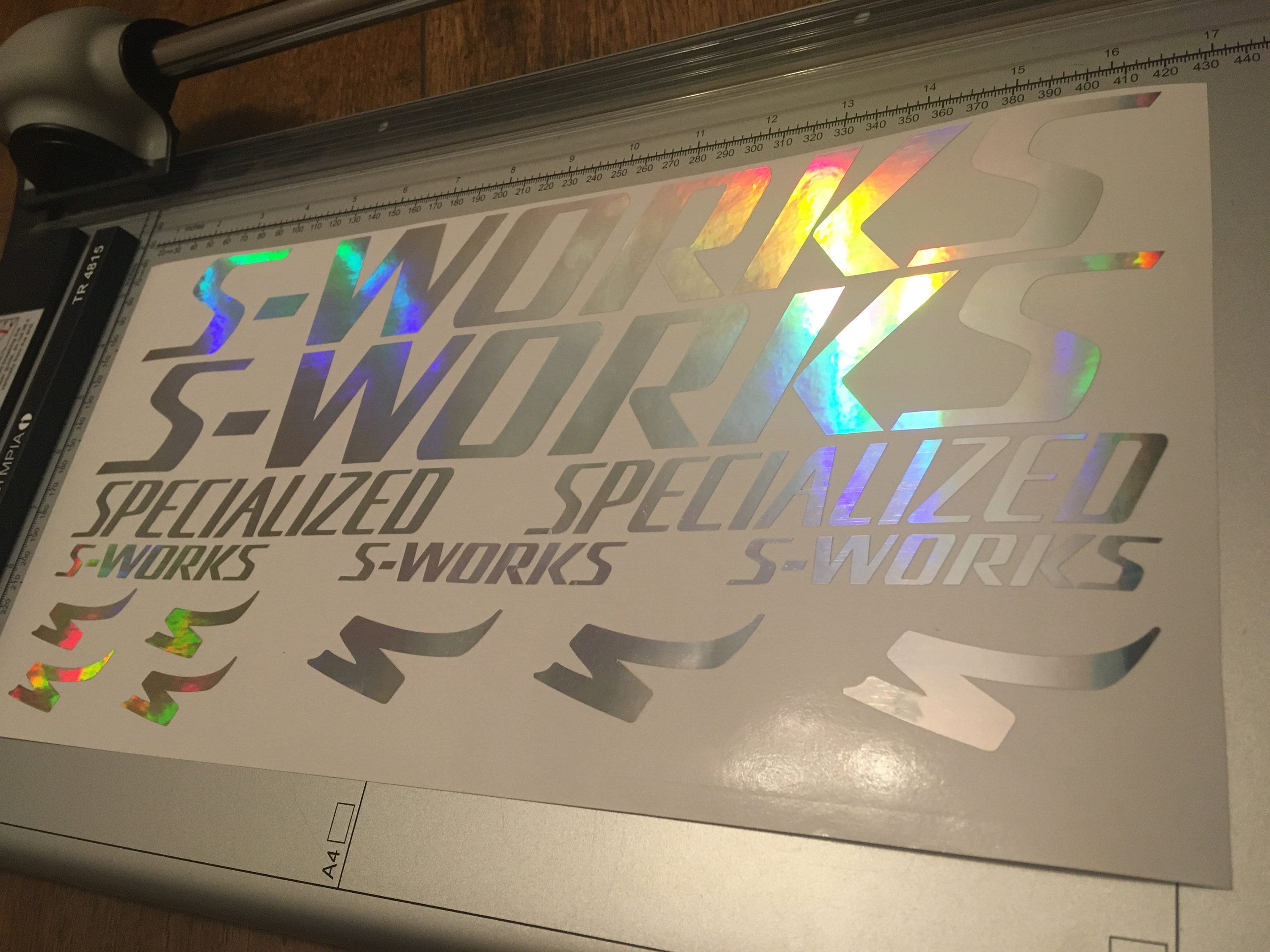 S-works Decals Stickers Iridescent Chrome Specialized Frame - Etsy