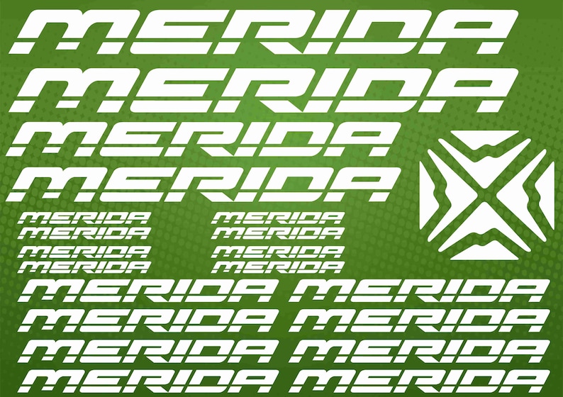 Merida Bicycle Frame Decals Stickers Set Graphic Adhesive Set Vinyl ...