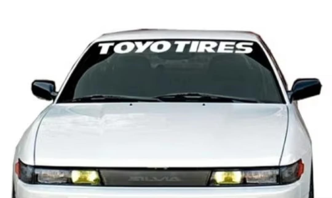 TOYO TIRES Windshield Banner Decal Sticker for Car Racing Car Suv Truck ...
