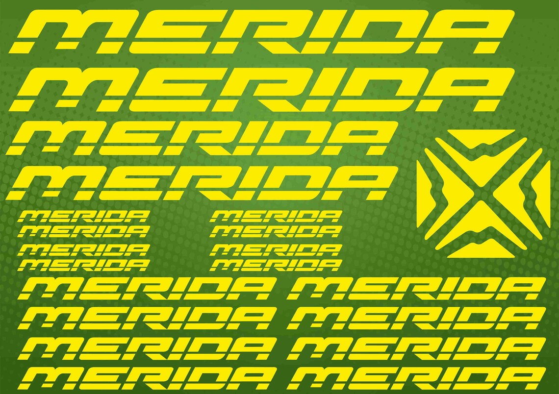 Merida Bicycle Frame Decals Stickers Set Graphic Adhesive Set Vinyl ...