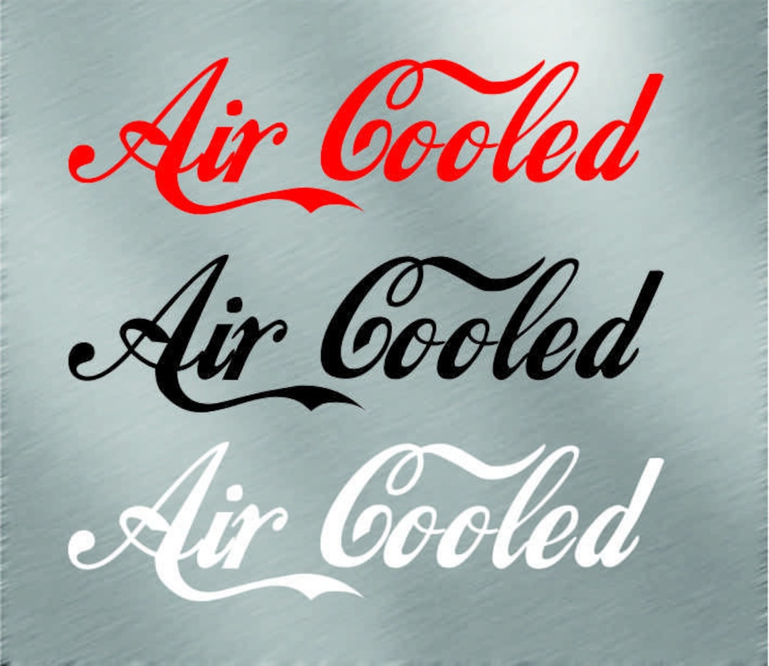 2x Air Cooled Stickers Decals Bumper Window Decal Coke Font - Etsy