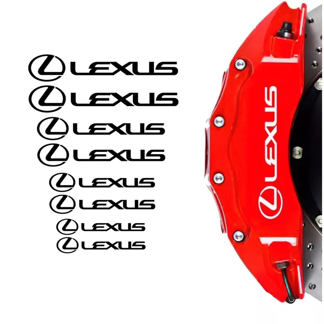 Lexus Decals Stickers for Brake Calipers,windows,mirrors,bumpers and ...