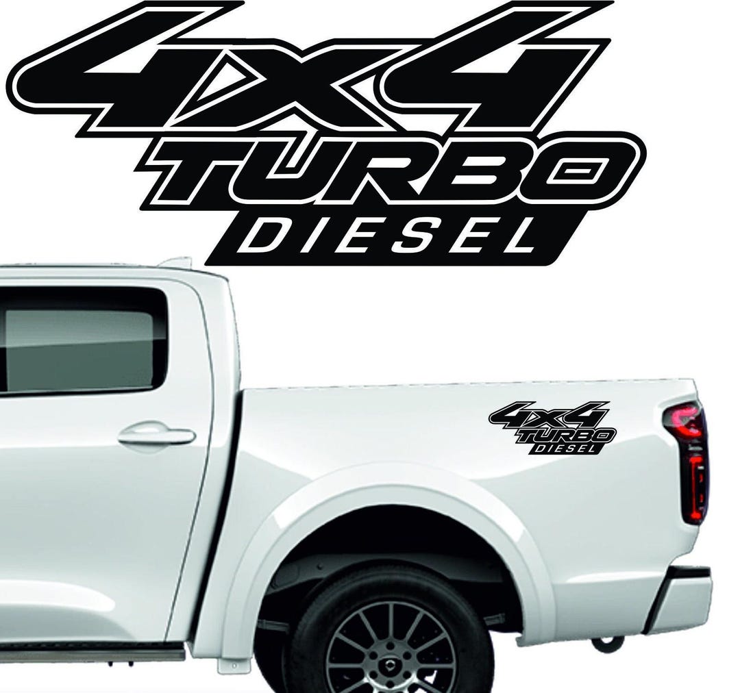 4x4 TURBO Diesel Stickers, Decals for SUV Side Panel, Window, Door. - Etsy