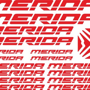Merida Bicycle Frame Decals Stickers Set Graphic Adhesive Set Vinyl ...