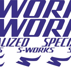 S-works Decals Stickers Iridescent Chrome Specialized Frame Vinyl Bike ...