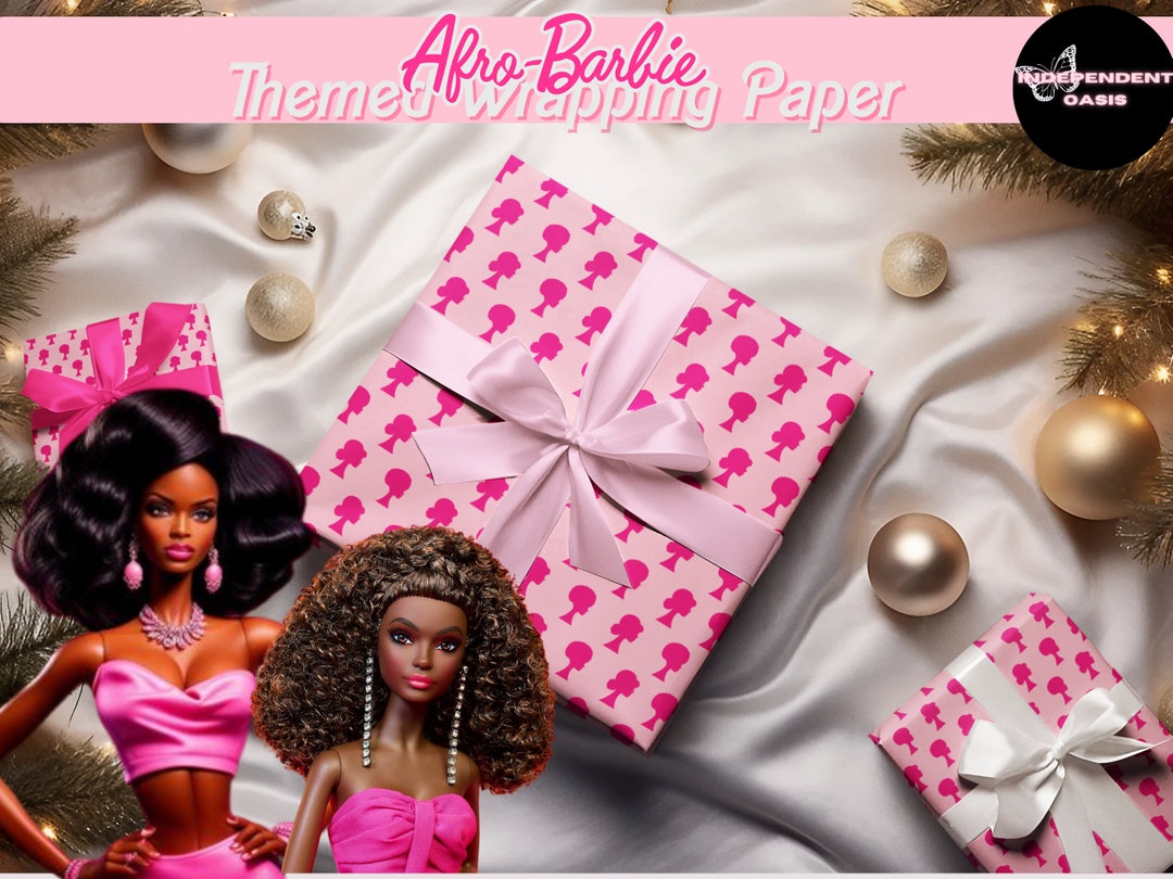 Afro-barbie Gift Wrapping Paper - Etsy