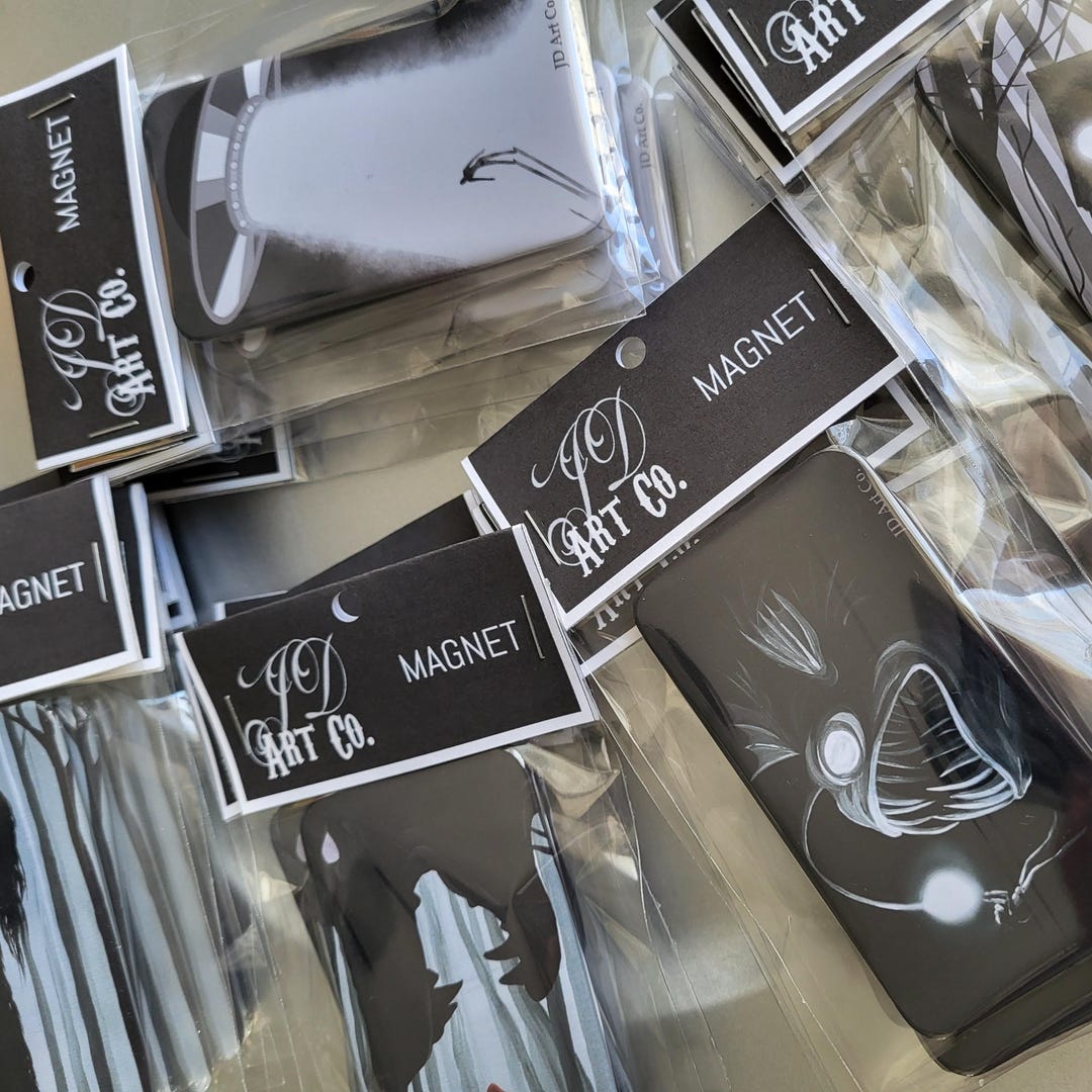 Horror Fridge Magnets - Spooky Magnet - Spooky - Cryptids - Alien ...