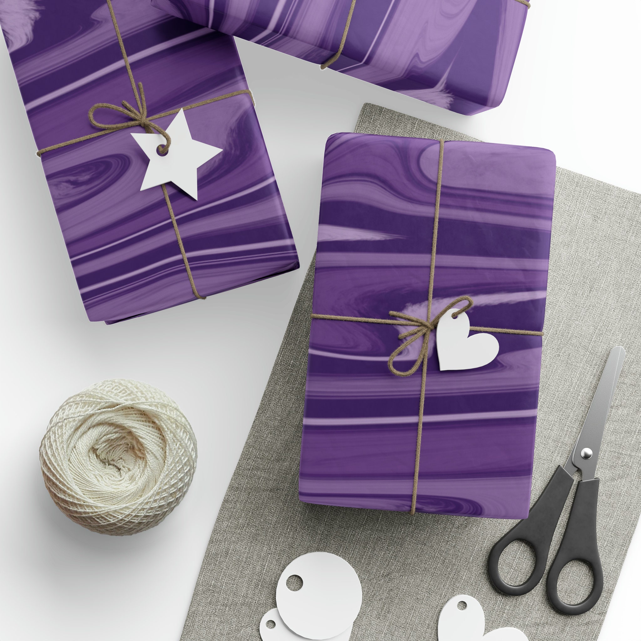 Purple Marble Designed Gift Wrap - Etsy